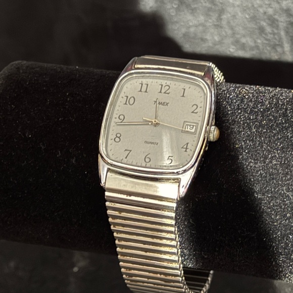 Timex | Wearables | Timex Stainless Steel Silver Tone Stretch Band ...